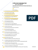 5 Love Languages Test | PDF