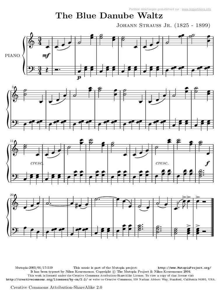 Strauss Danube Bleu | PDF