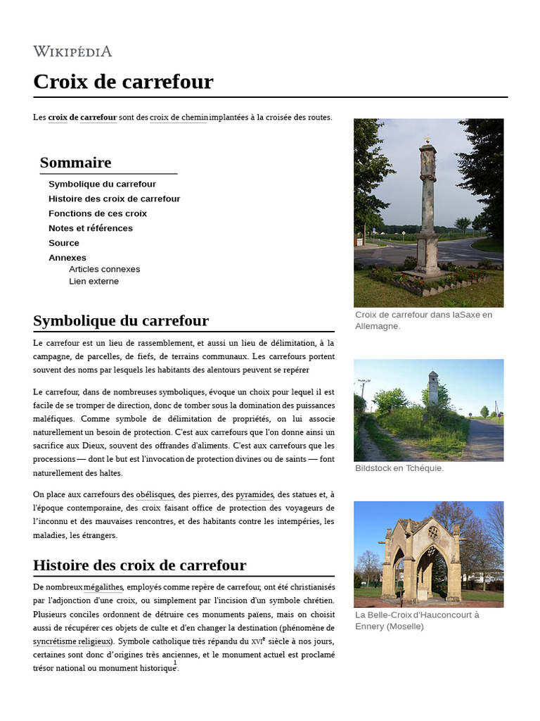 Croix de Carrefour | PDF