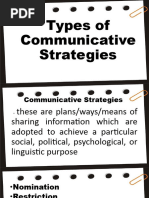 Oral Communication - Communicative Strategies | PDF | Career & Growth