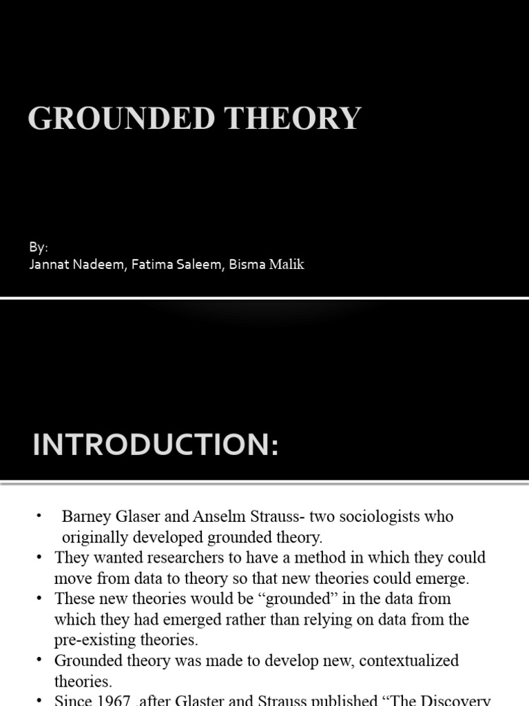 Grounded Theory | PDF | Theory | Epistemology Of Science