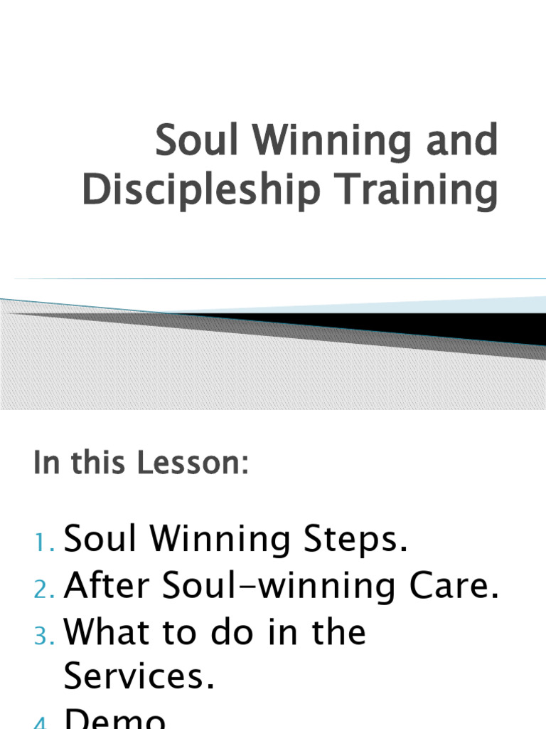 Soul Winning and Discipleship Seminar | PDF | Career & Growth | Lifestyle