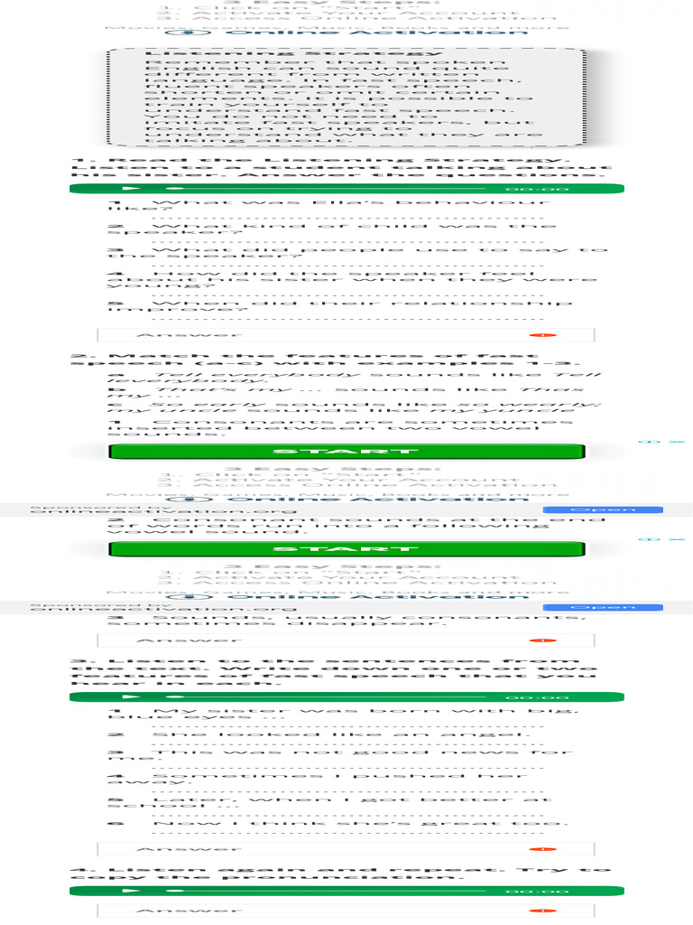 English Listening Exercises For B2 Sibling Rivalry English Practice ...