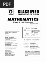 A-Level Maths 9709 Cheat Sheet P1 | PDF | Quadratic Equation | Mathematics