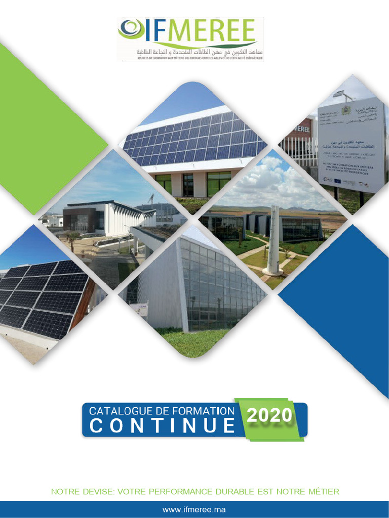 Catalogue Formation 2020-IFMEREE | PDF | Énergie solaire photovoltaïque | Énergie solaire