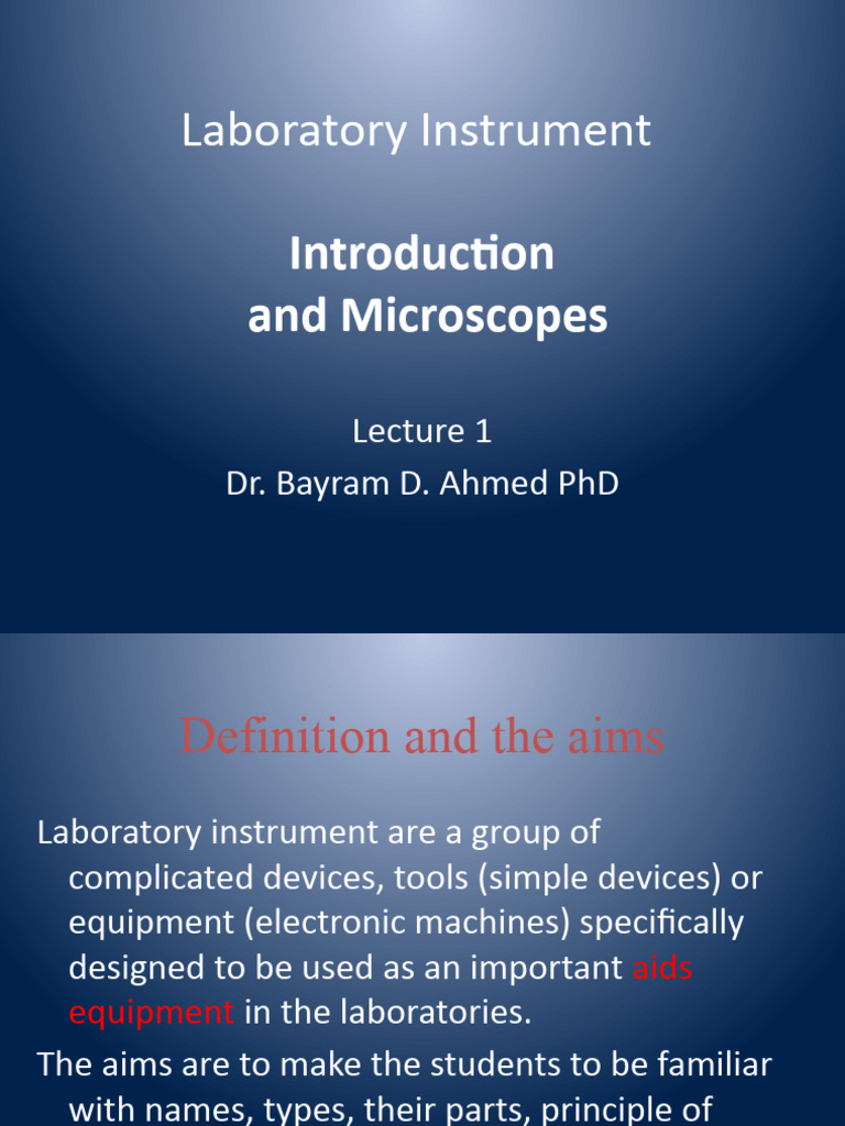 Laboratory Instruments & Microscopes | PDF | Angular Resolution | Atomic