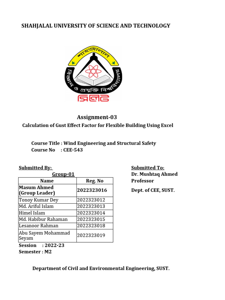 Assignment - 03 Session 2022-23 Group-01 Gust Factor Calculation (Final ...