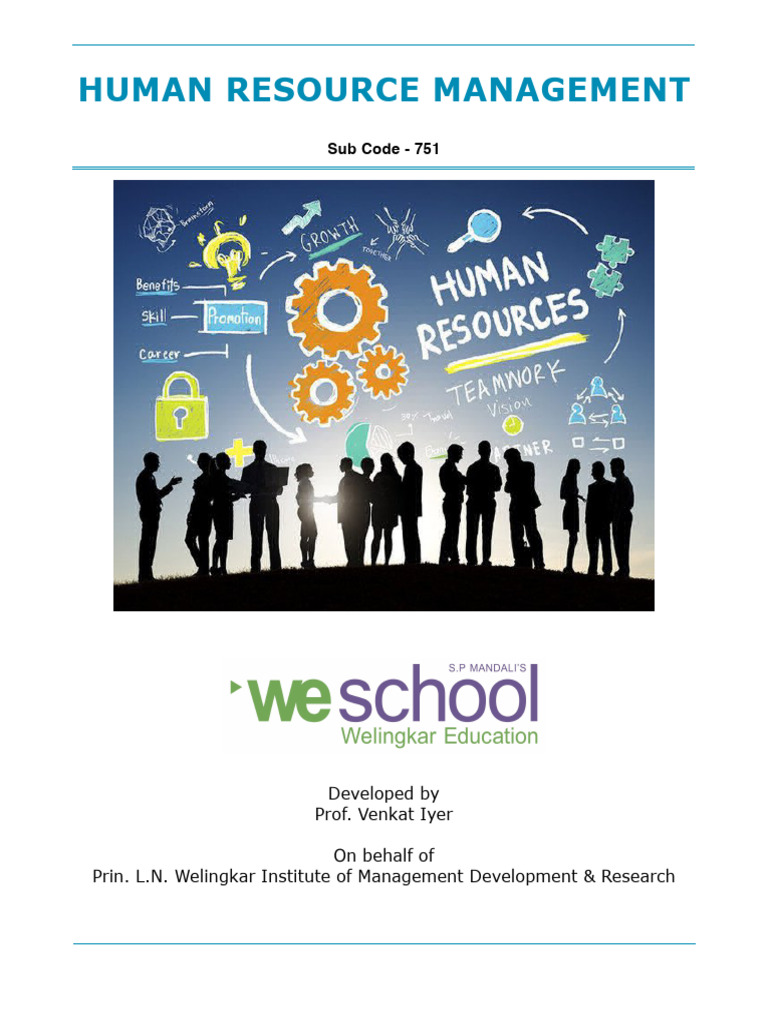 Human Resource Management 751 v1 | PDF | Human Resource Management | Human Resources