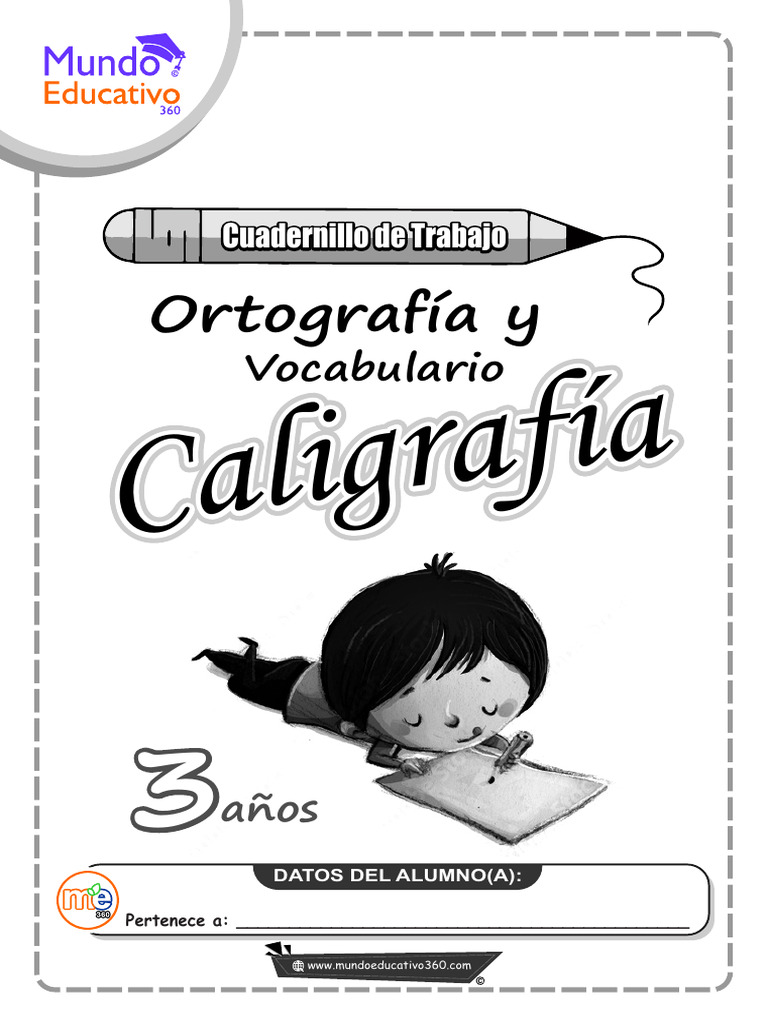 Cuadernilo Ortografia Caligrafia Preescolar Me360 | PDF