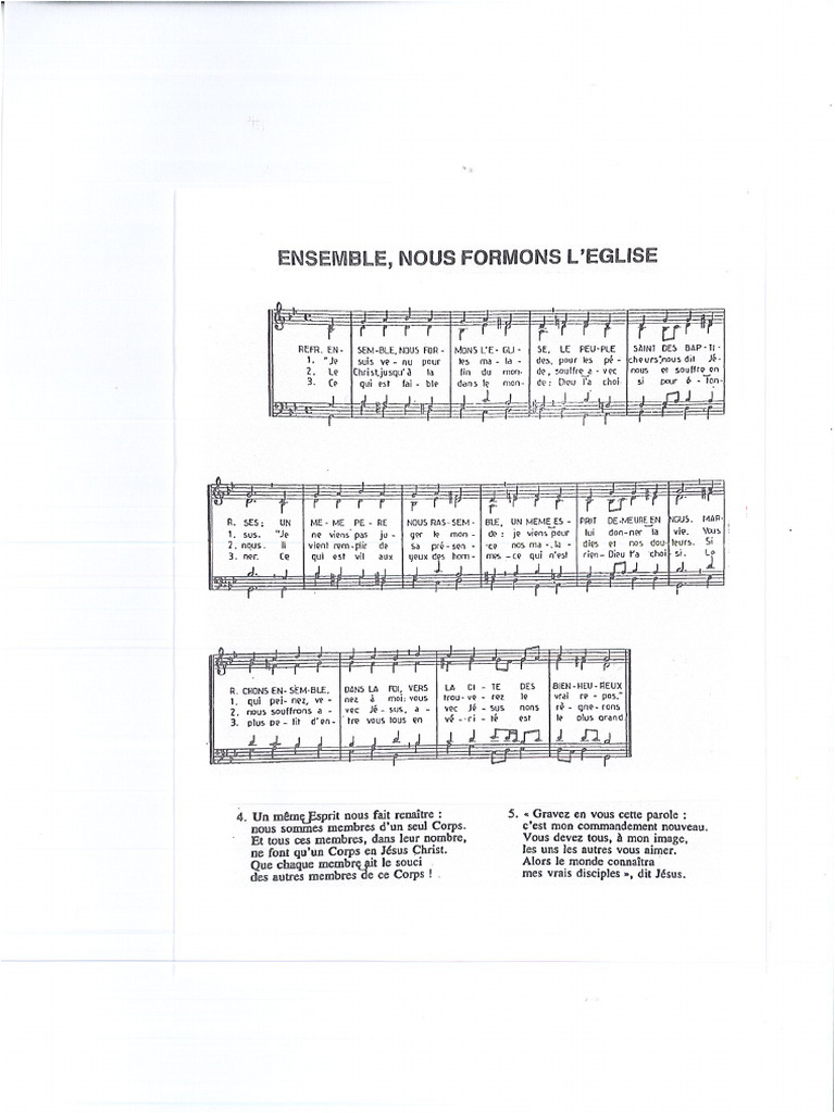 Ensemble Nous Formons LEglise | PDF