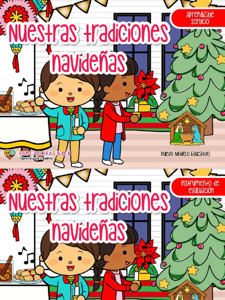 21 Proyecto Nuestras Tradiciones Navideñas Educadorassos Fichas | PDF ...