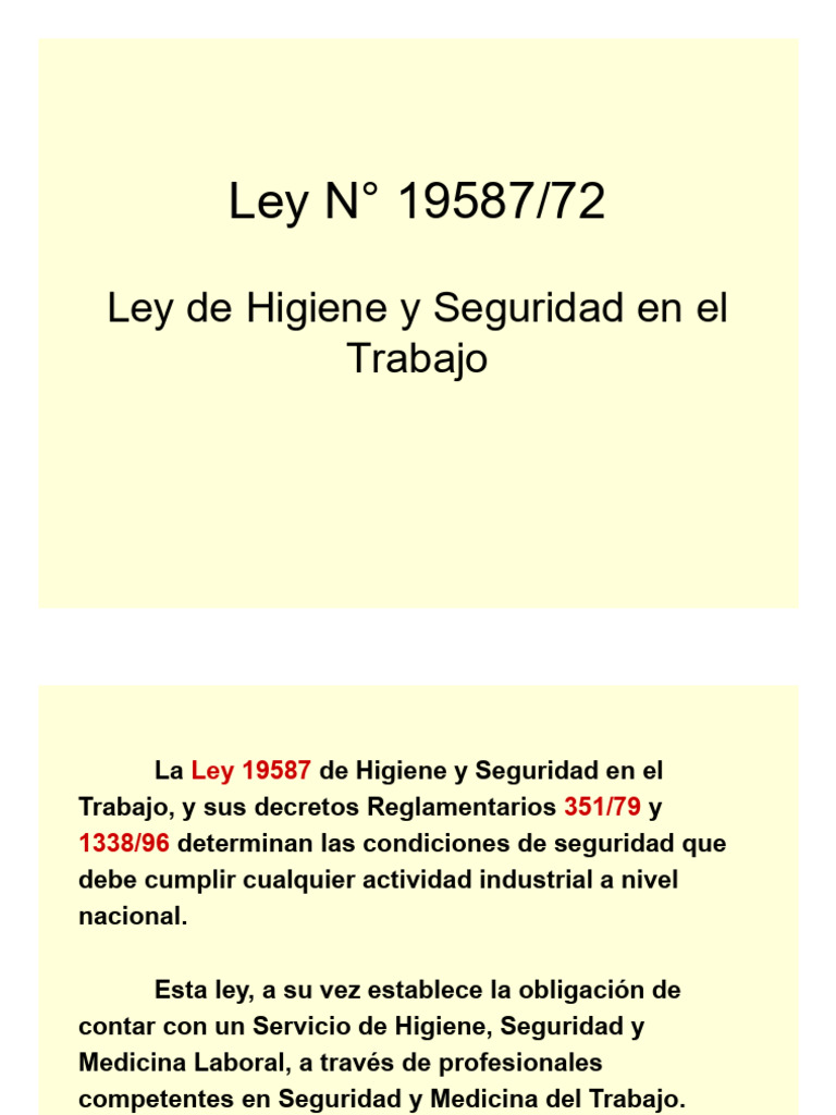 Clase I.5 - Ley 19587 | PDF | Espectro electromagnético | Radiación ...
