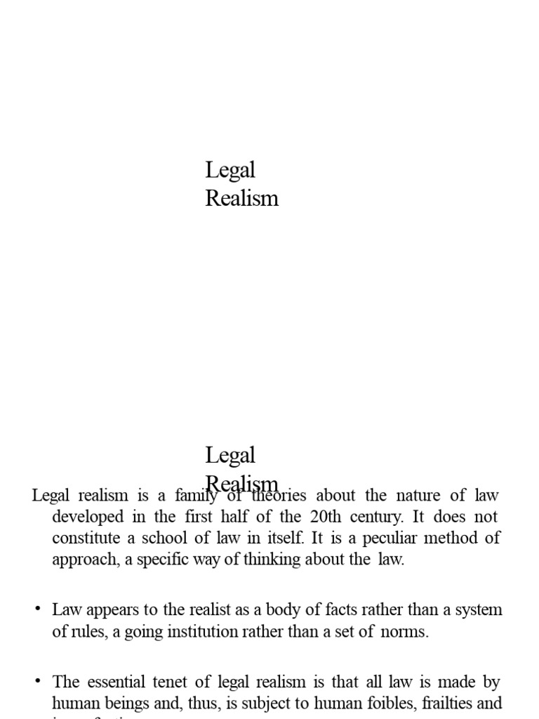 Legal Realism | PDF | Political Science | Philosophical Theories
