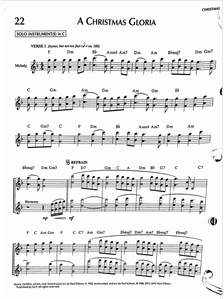 A Christmas Gloria | PDF