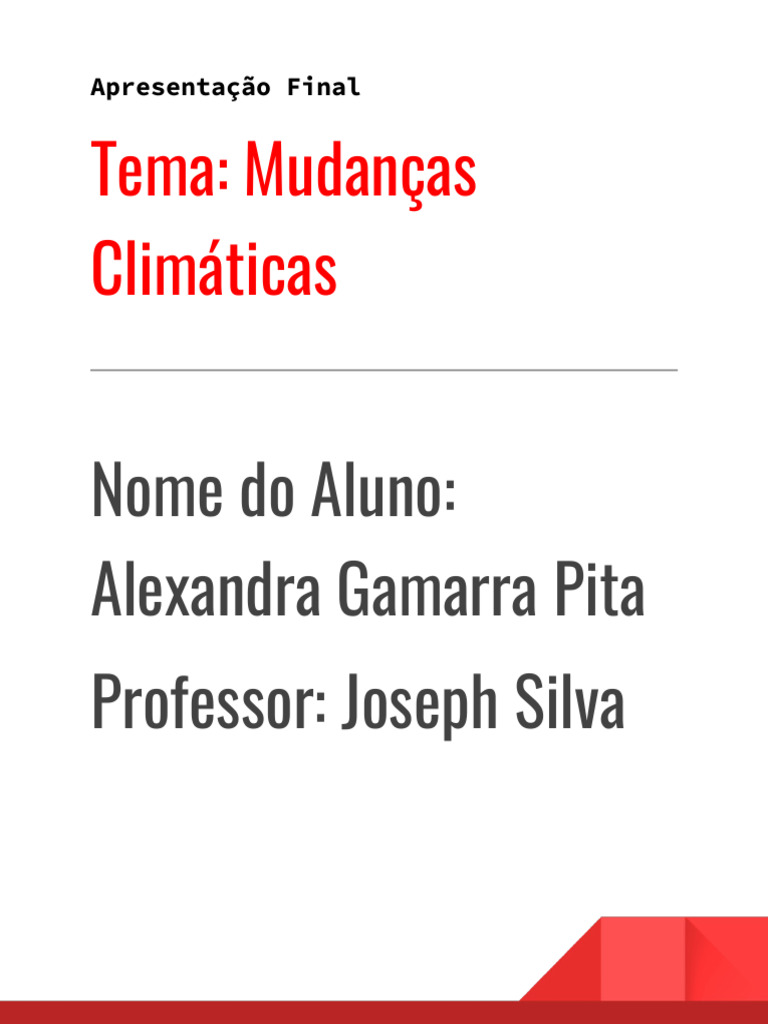 ALEXANDRA GAMARRA PITA - Modelo Apresentação (1) | PDF | Aquecimento ...