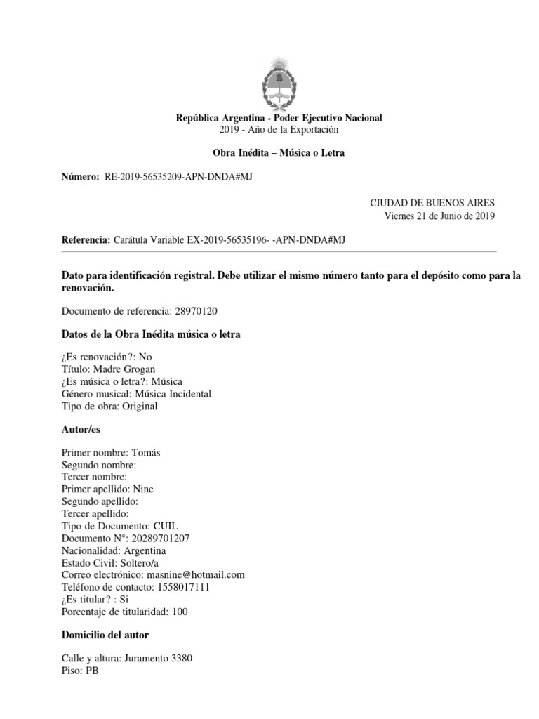 Re 2019 56535209 Apn Dnda#mj | PDF | Gobierno