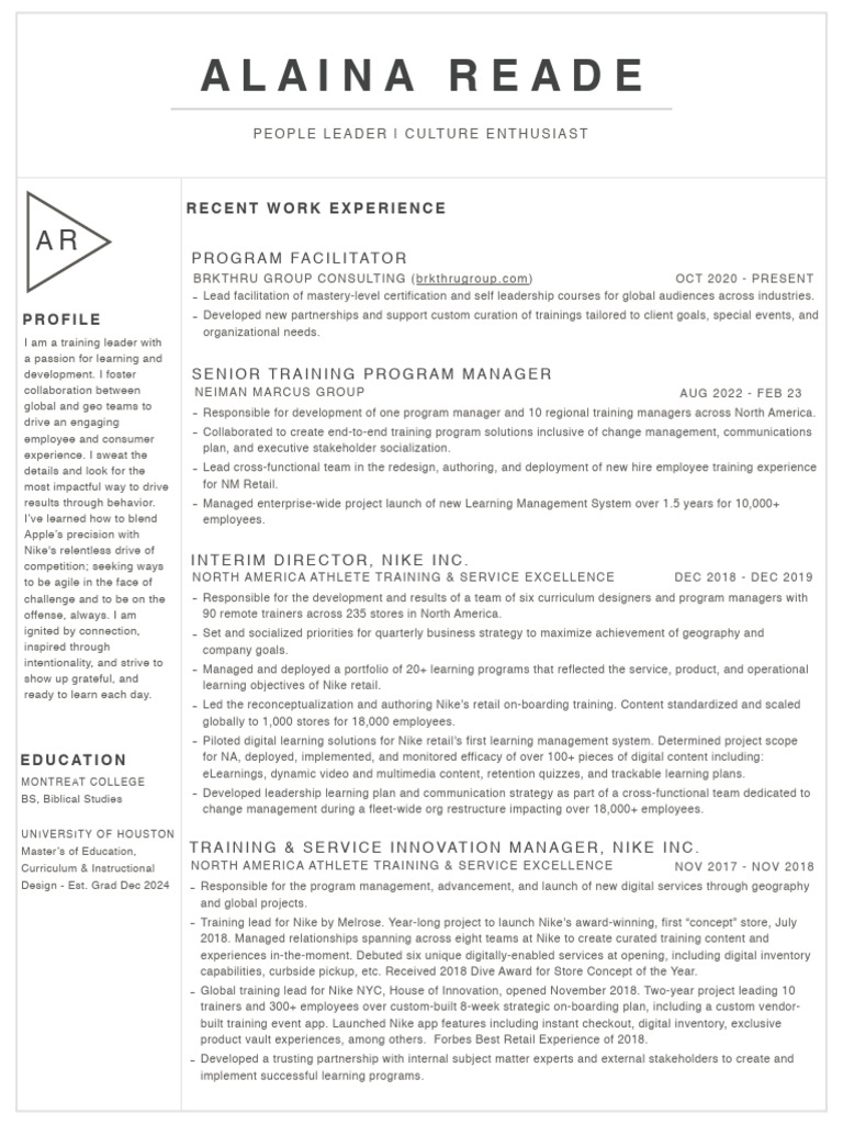 Ar Resume 2023 Nocontact | PDF | Apple Store | Retail