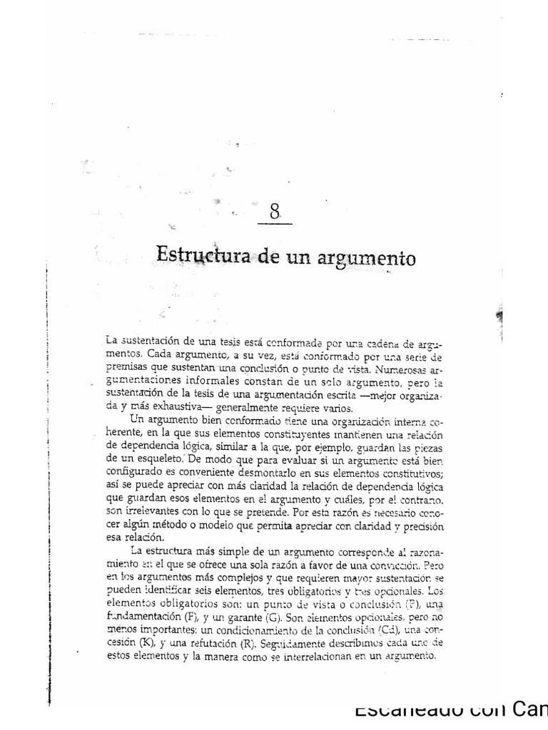 Estructura de Un Argumento | PDF
