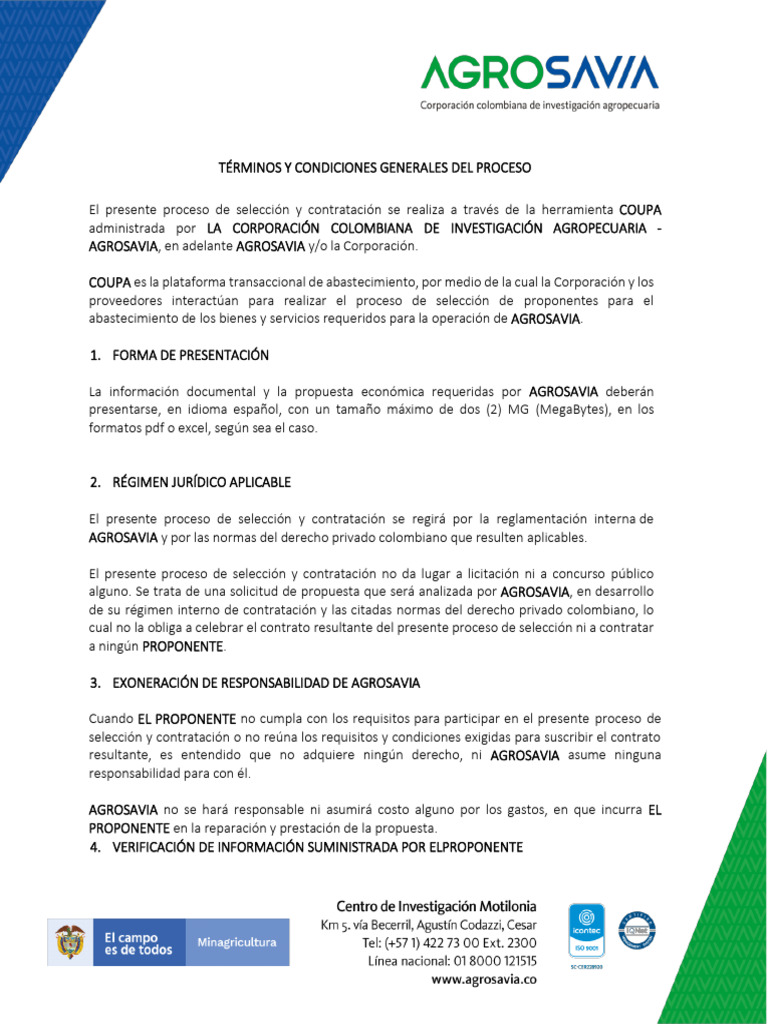 Terminos y Condiciones Generales | PDF | Propiedad intelectual | Póliza de seguros