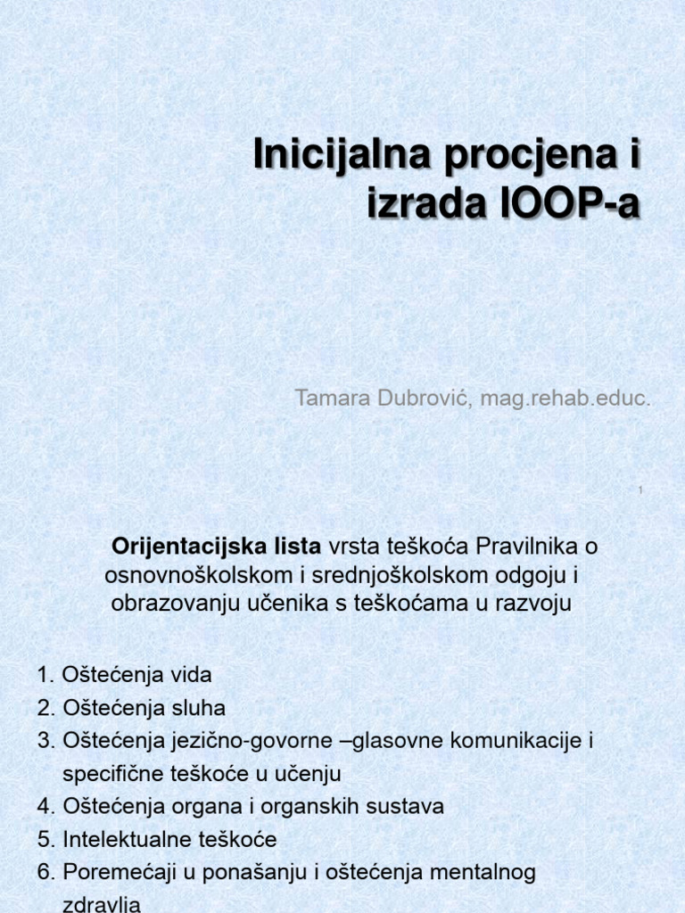 IOOP I Prilagodbe | PDF