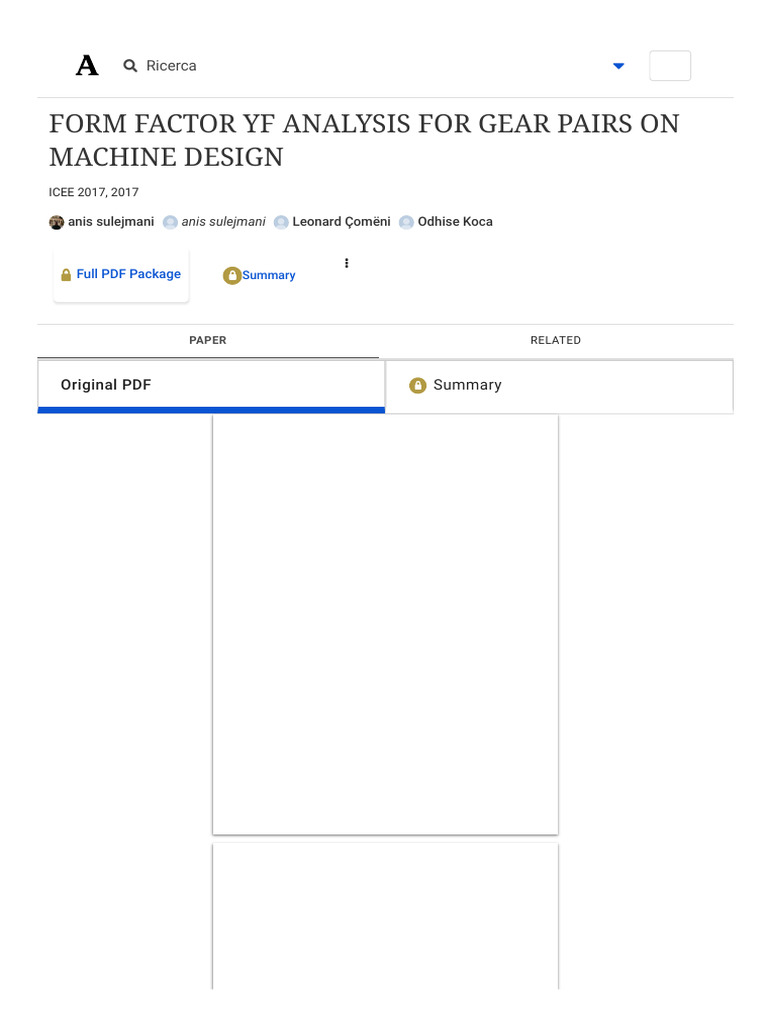 Gear Pair Form Factor Analysis | PDF | Gear | Computer Science