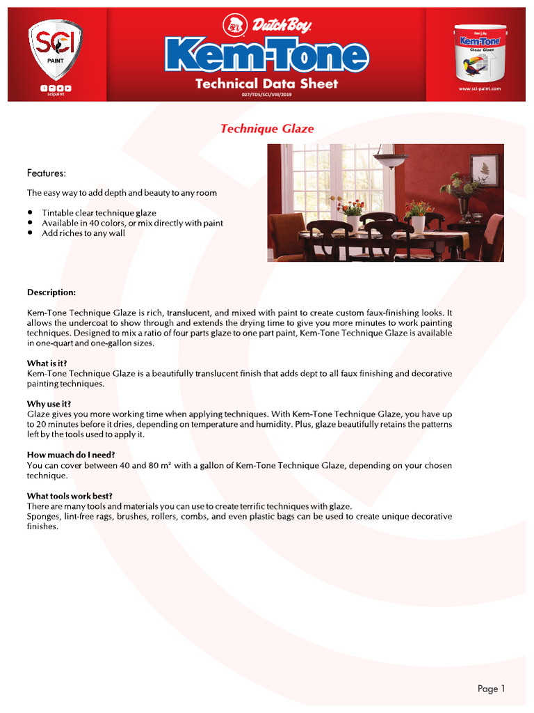 Kem Tone Paint Safety Guidelines | PDF
