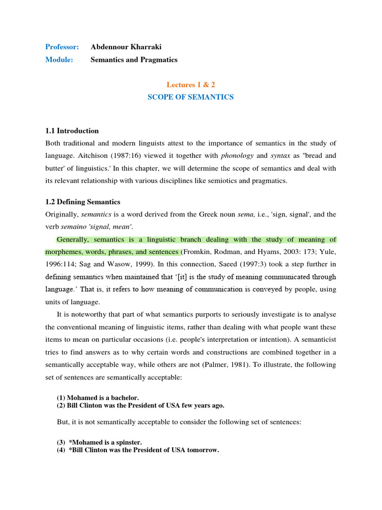 1-Kharraki Semantics Lectures 1+2 | PDF