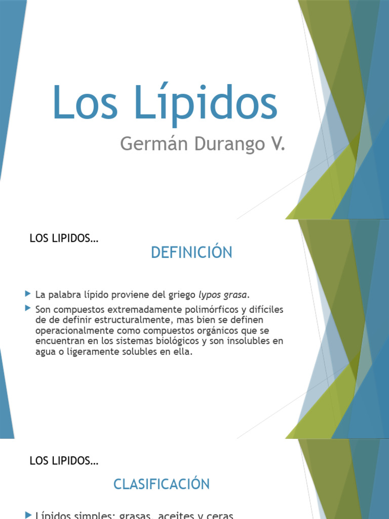 Lípidos: Clasificación y Propiedades | PDF | Lípido | Ácido graso