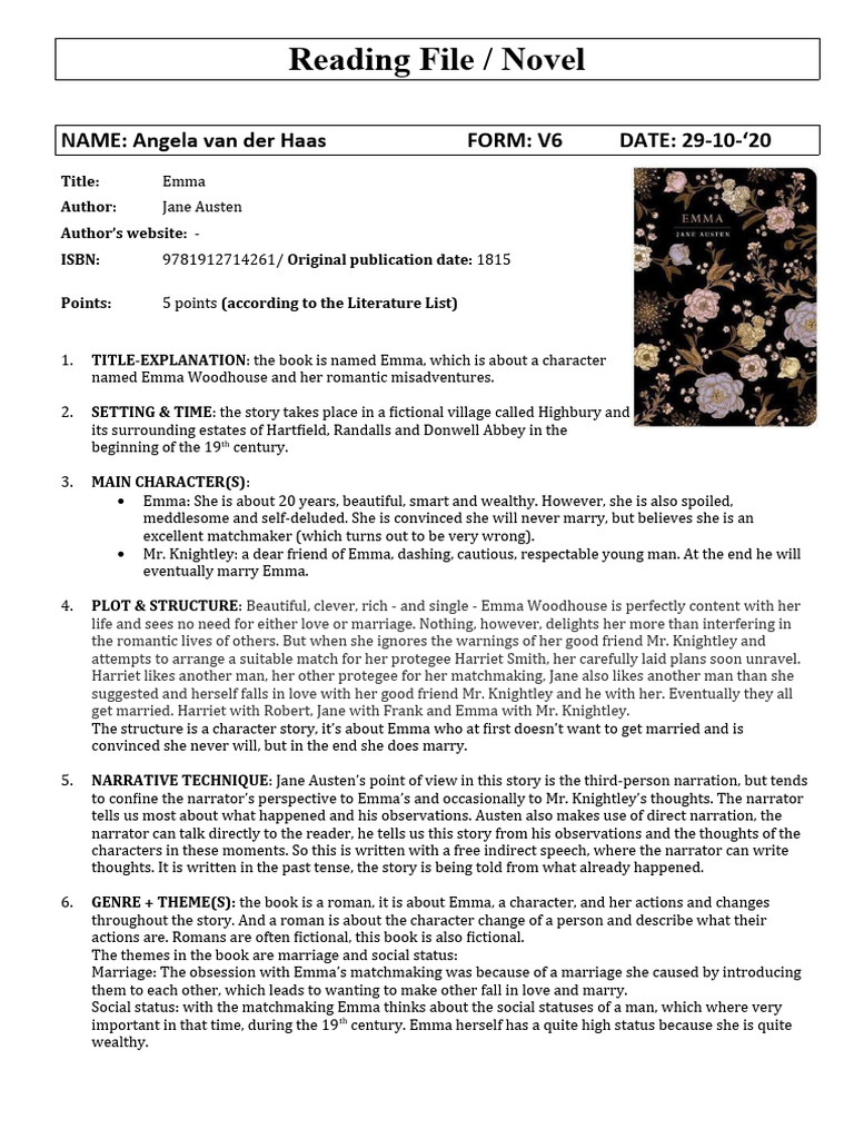 Emma Jane Austen | PDF | Emma (Novel) | Narration