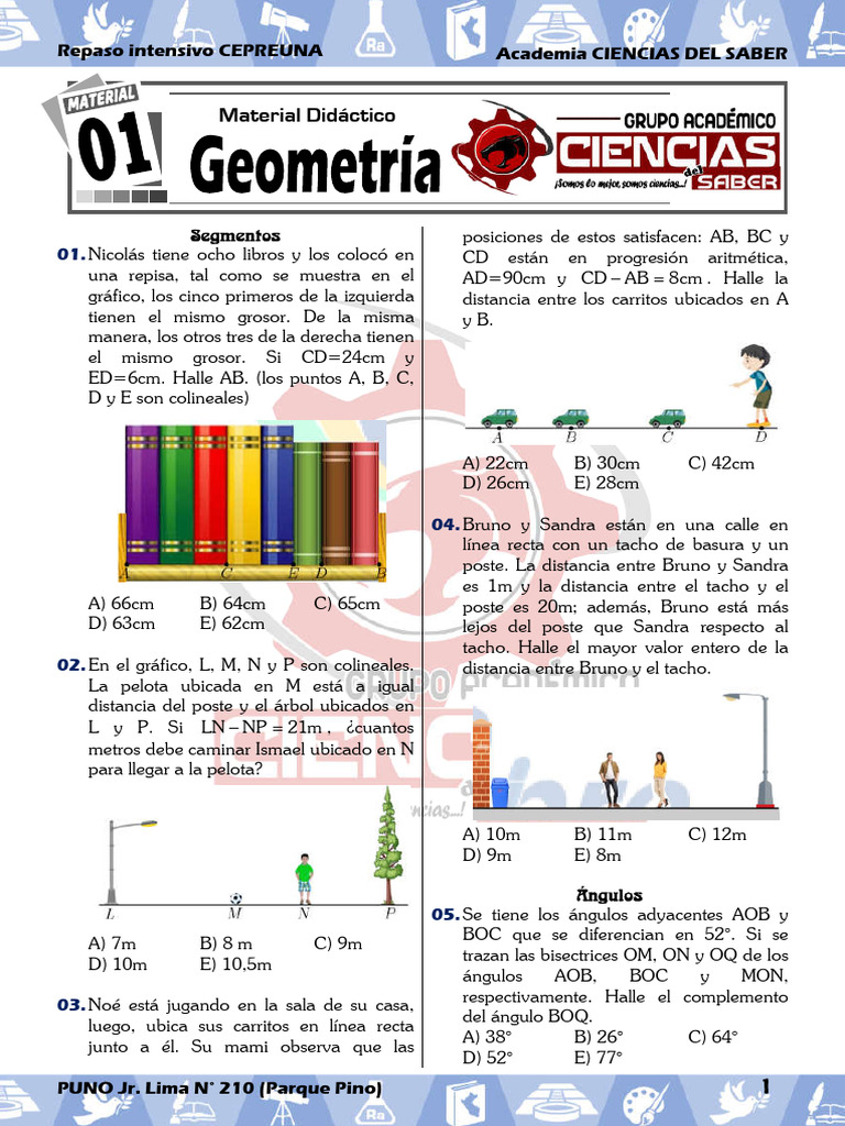 01 Repaso Geom S12 | PDF | Triángulo | Objetos geométricos