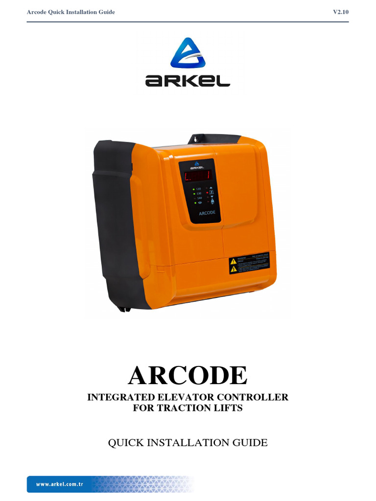 Arcode Elevator Controller Installation Guide | PDF | Elevator | Liquid ...