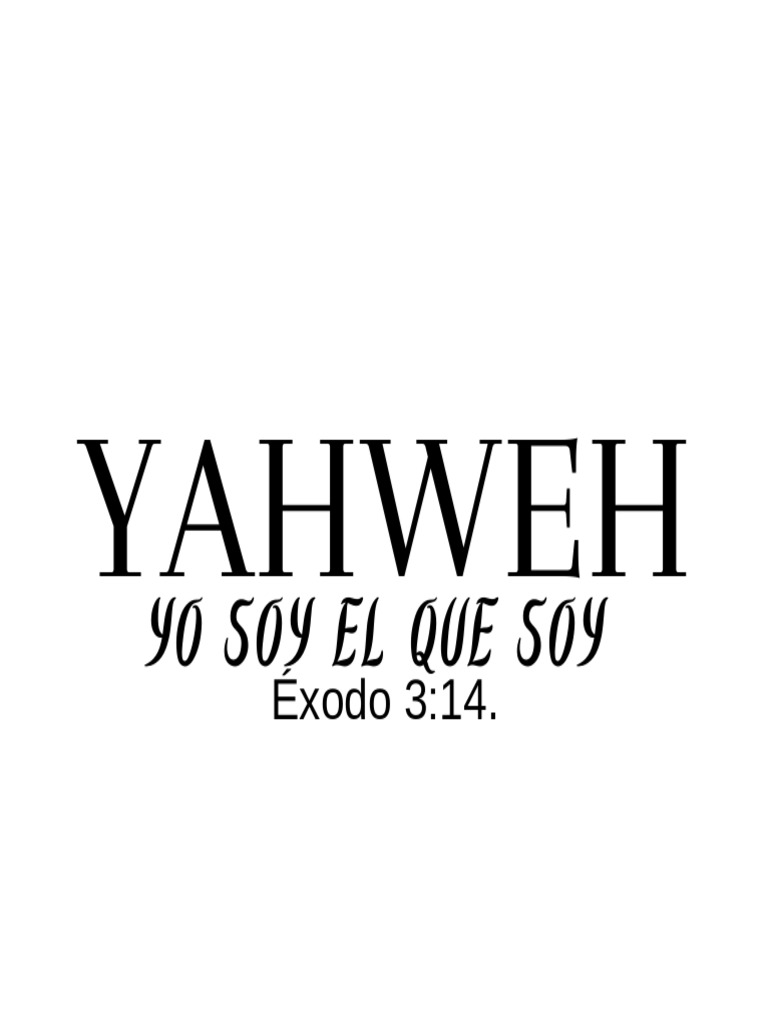 Yahweh | PDF