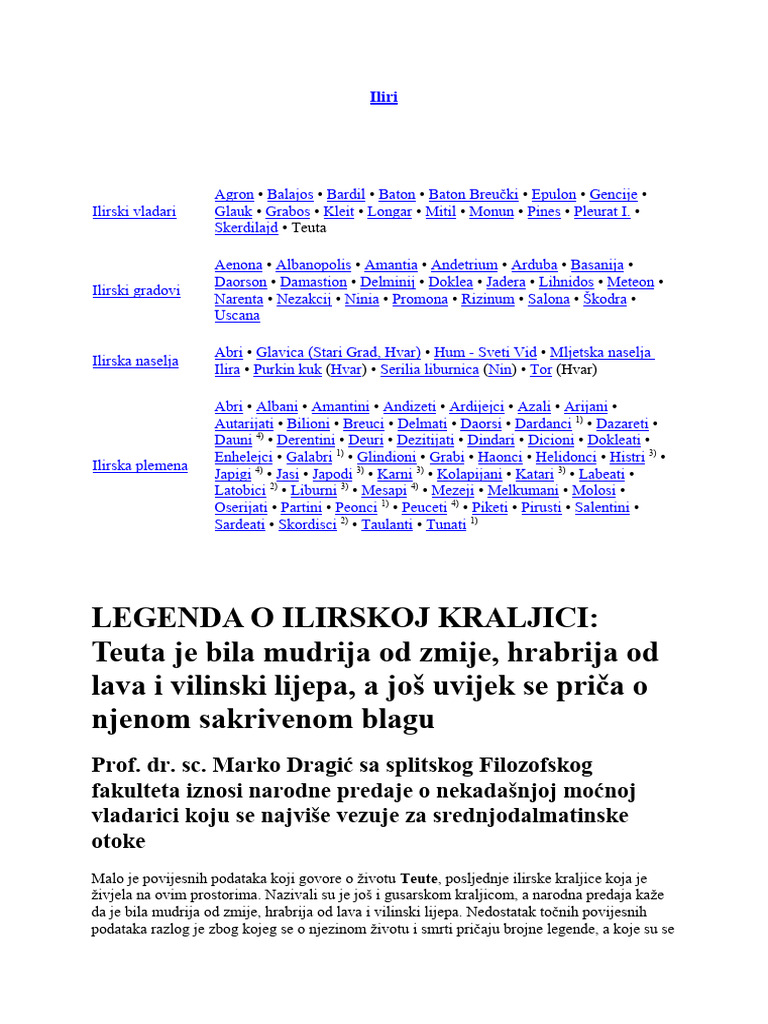 Kraljica Teuta | PDF