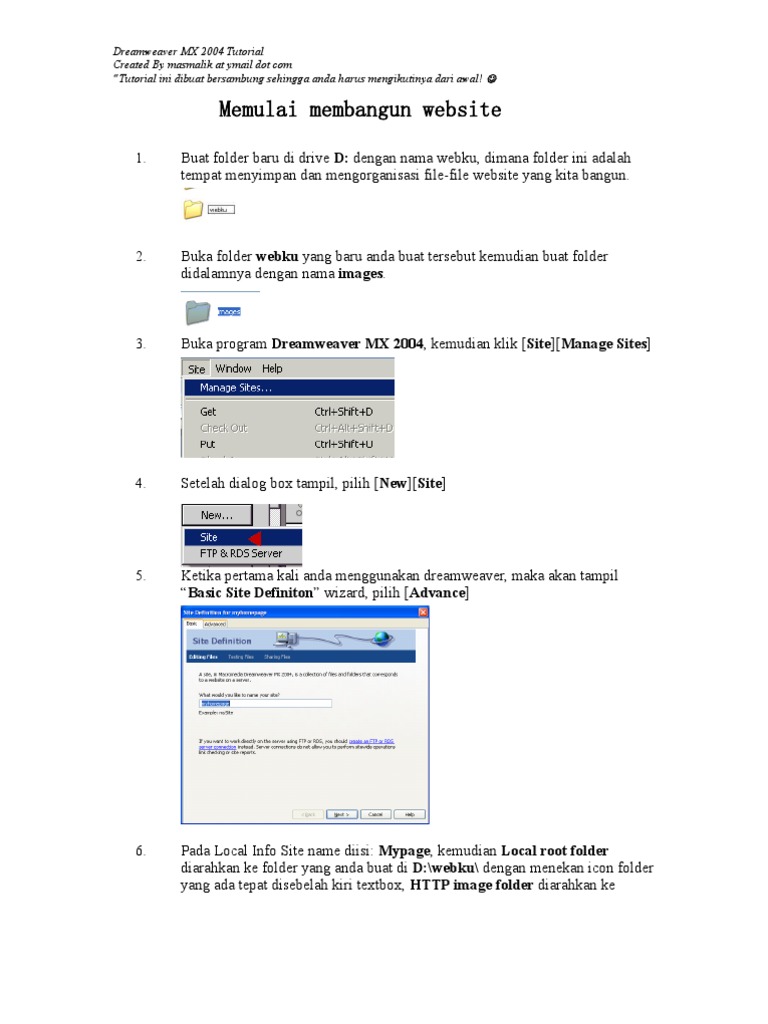 Tutorial Dreamweaver Pemula | PDF