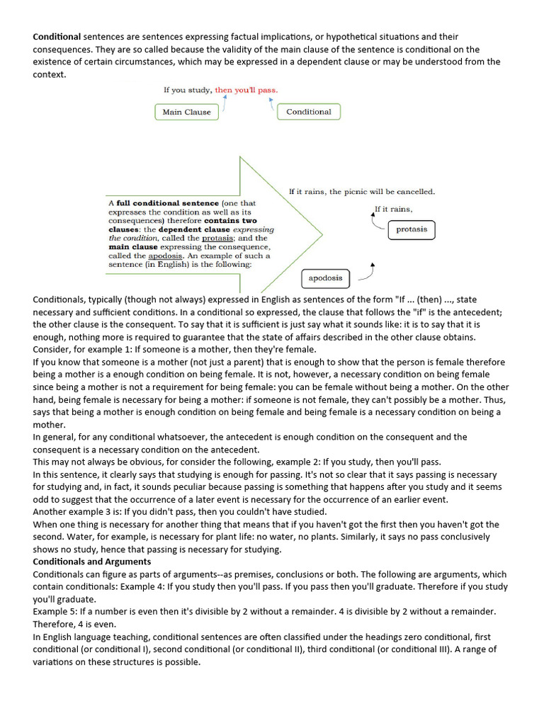 Conditionals | Download Free PDF | Logic | Grammar