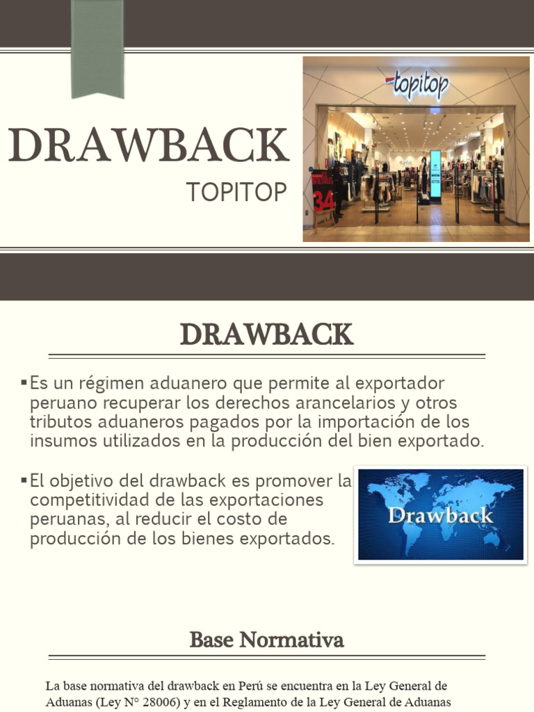 Drawback EXPOSICION | PDF | aduana | Arancel