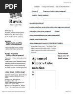 3x3 Rubik's Cube Printable Guide | PDF
