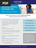 SIE Exam Cheat Sheet: Key Formulas & Strategies | PDF