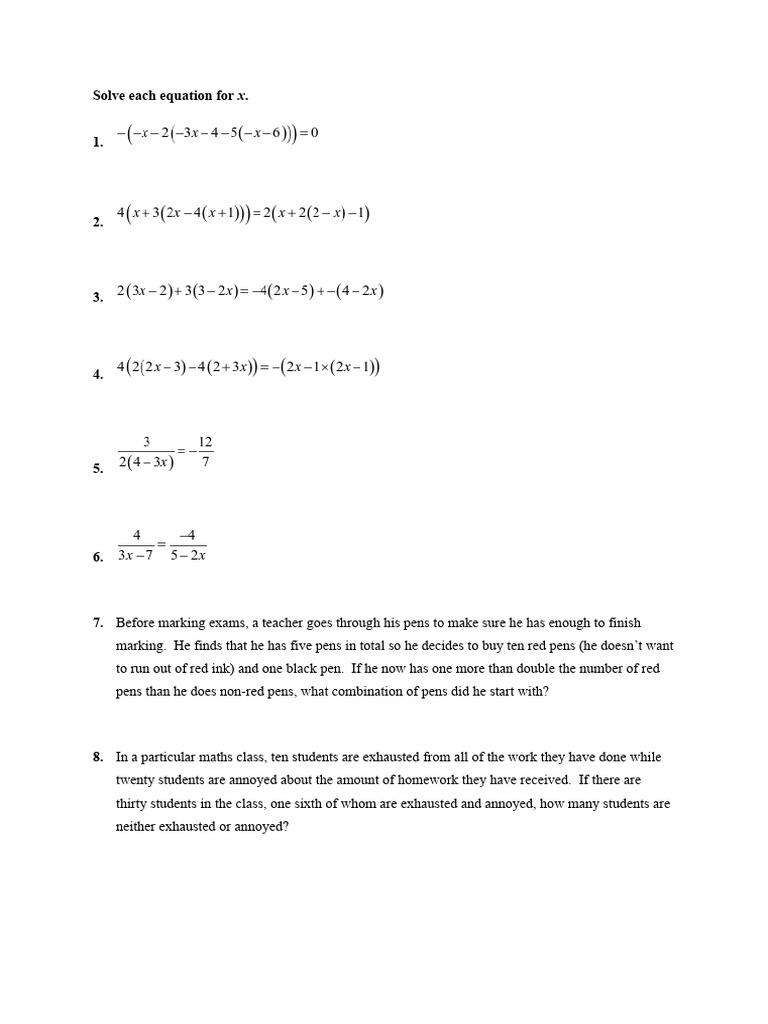 Algebra Problem Solving | PDF | Mathematics