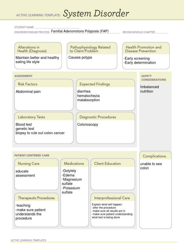 Colorectal Cancer Active Learning Template | PDF | Colorectal Cancer ...