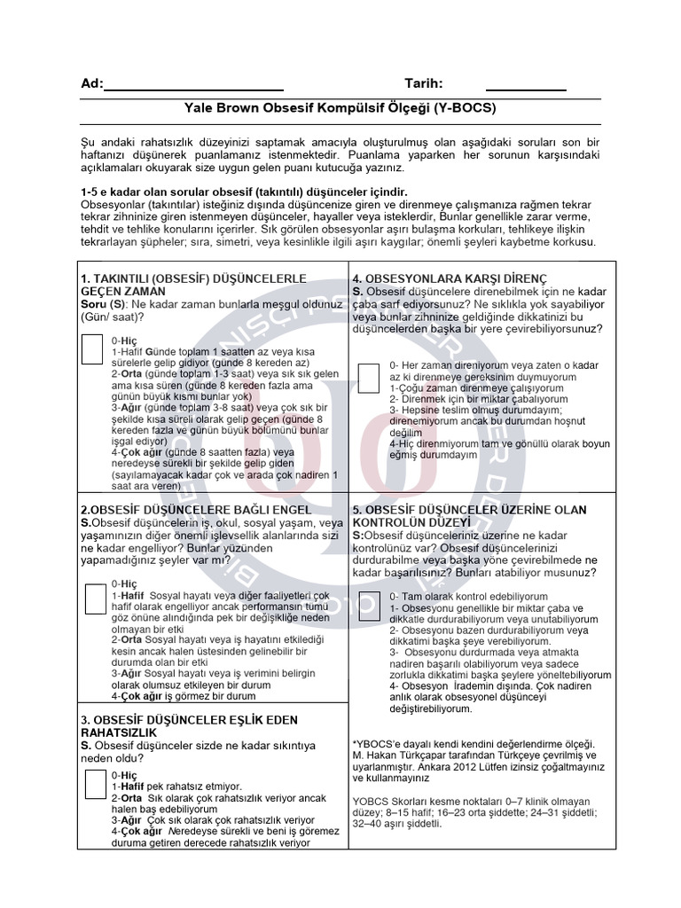 OKB Yale-Brown | PDF