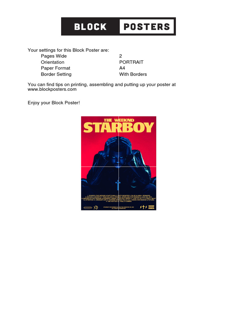 Blockposter-042655 (Starboy) | PDF
