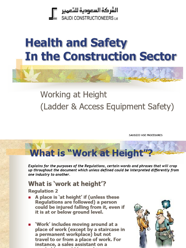 Construction Height Safety Guidelines | PDF | Occupational Safety And ...