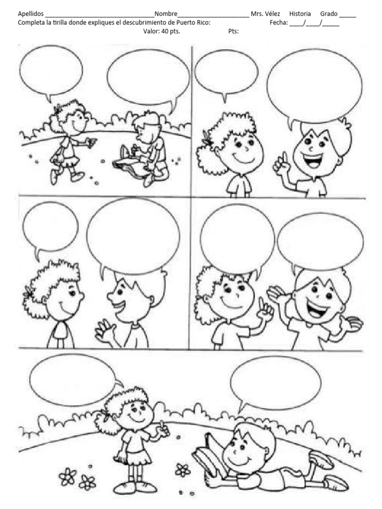 Comic Sobre Descubrimiento de Puerto Rico | PDF