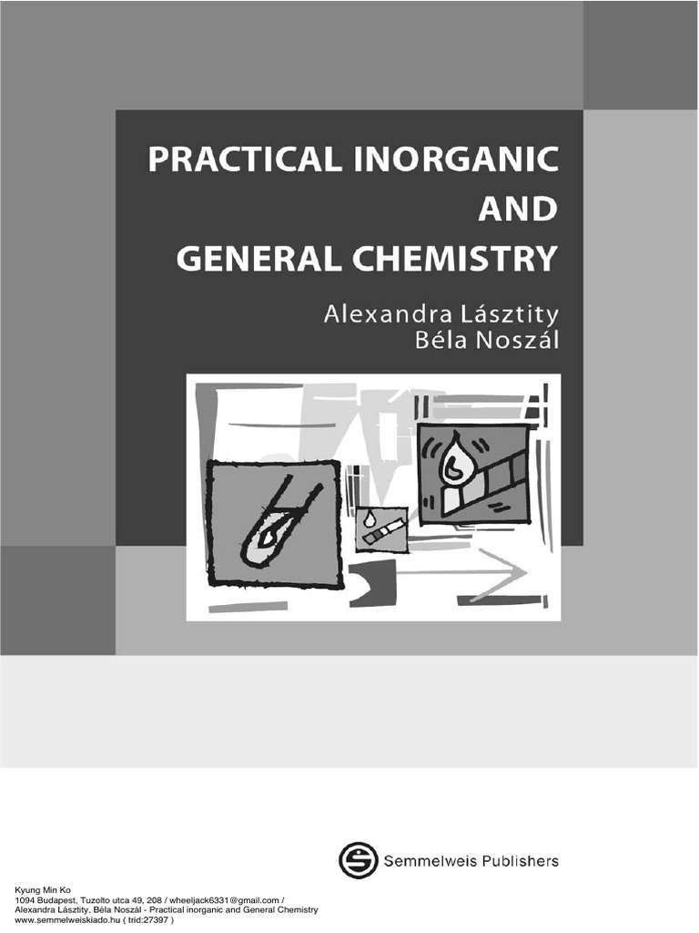 Practical General and Inorganic Chemistry Manual (Unlocked) | PDF | Ion ...