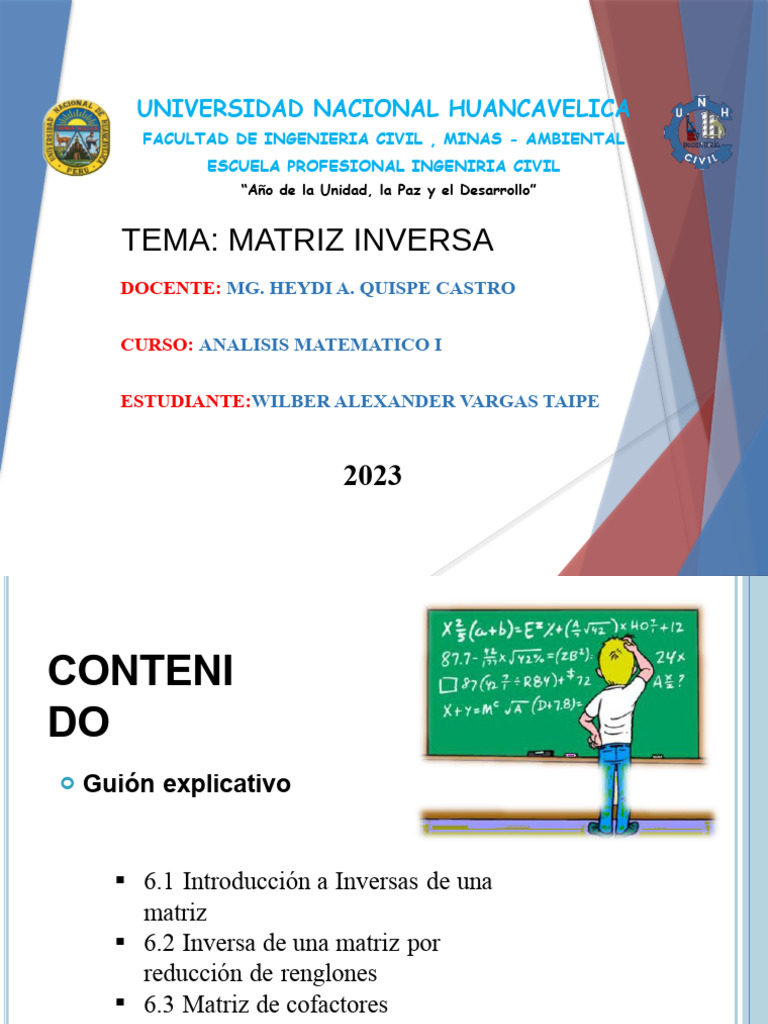 Métodos para Inversas de Matrices | PDF | Matriz (Matemáticas) | Determinante