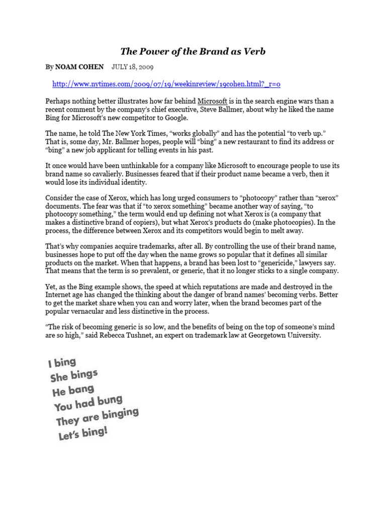 The Power of Brand As Verb | PDF | Brand | Trademark