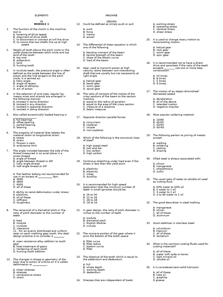 TORDILLO Edited For Ans | PDF | Gear | Strength Of Materials