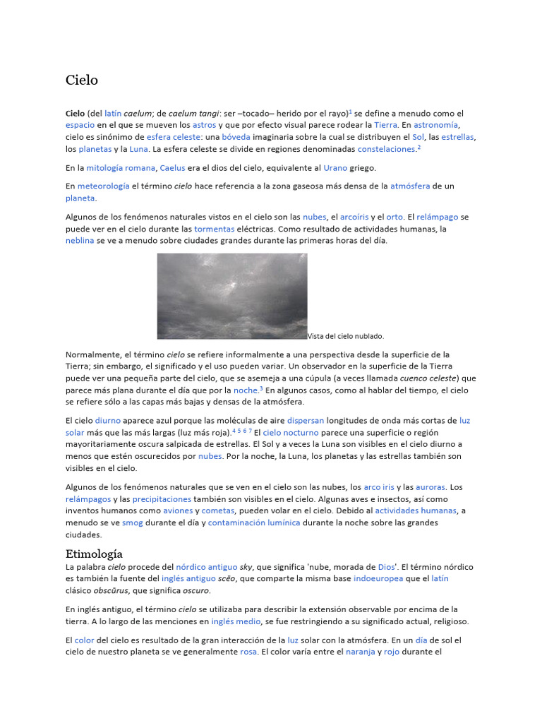 Cielo | PDF | Cielo | Naturaleza