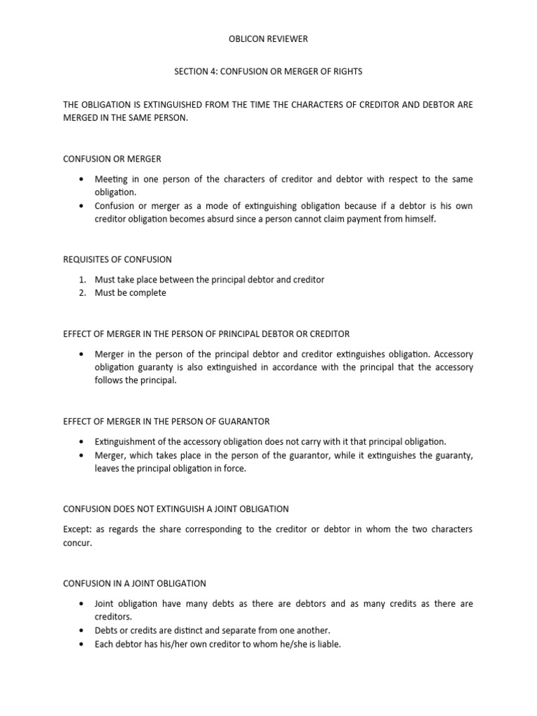 Oblicon 2023 | PDF | Assignment (Law) | Guarantee